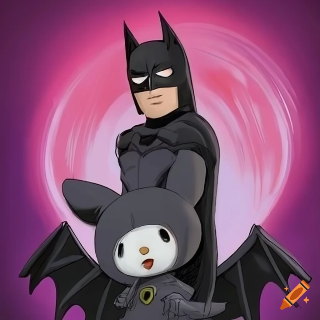 My melody and batman together on Craiyon