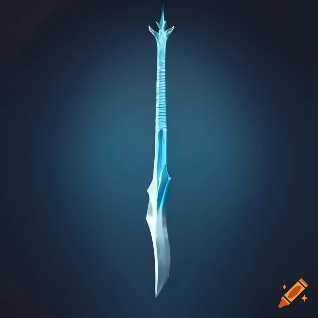 Ice blade longsword on Craiyon