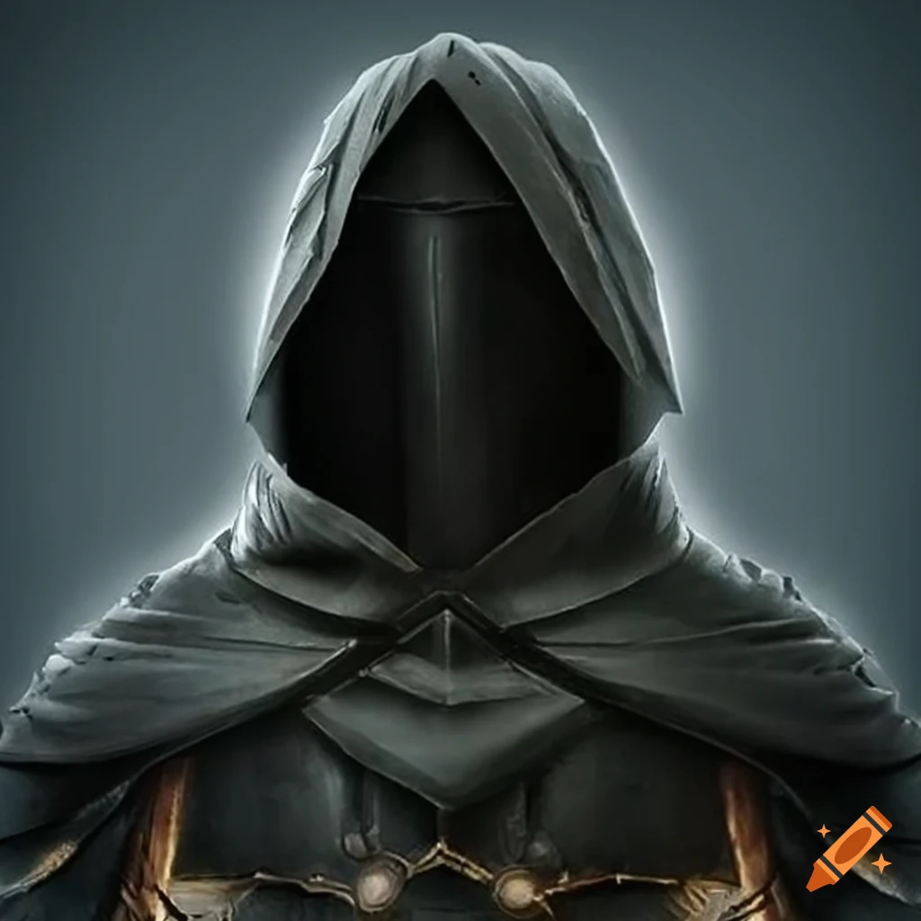 Legendary fantasy empty cowl in detailed medieval style on Craiyon