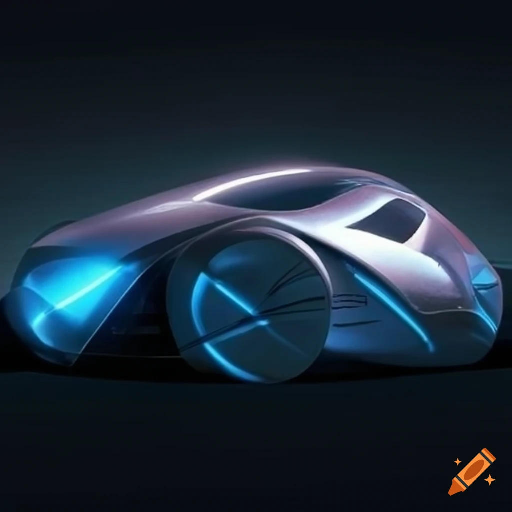 Futuristic car on Craiyon