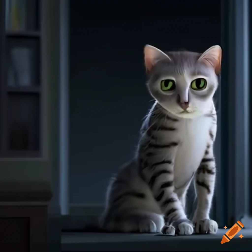 Cat animation on Craiyon