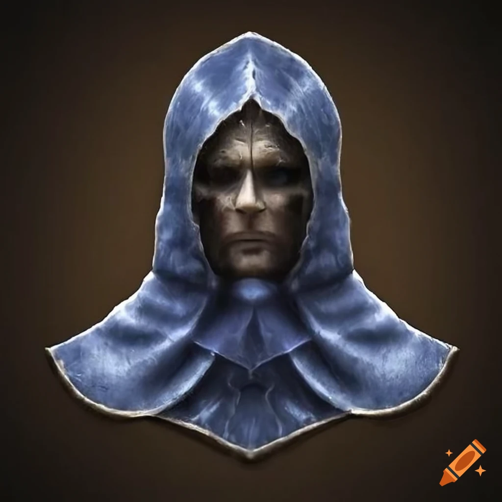 Detailed magical fantasy empty cowl in medieval style on Craiyon