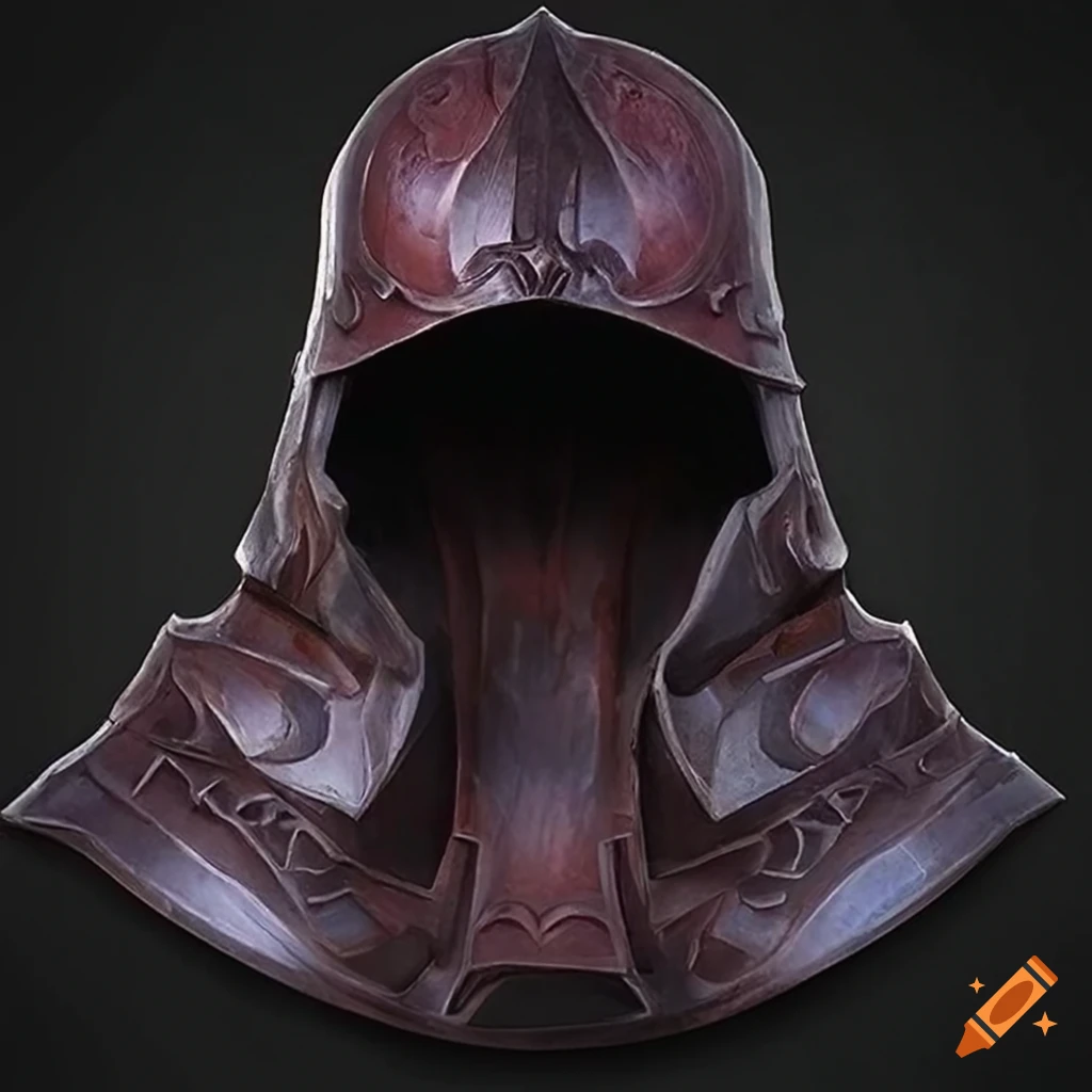 Legendary fantasy empty cowl in detailed medieval style on Craiyon