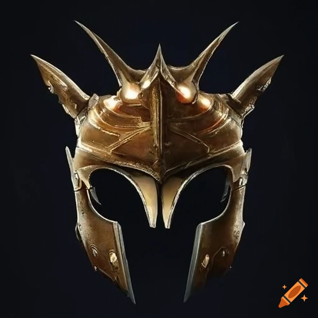 Super heavy magic fantasy helmet on Craiyon