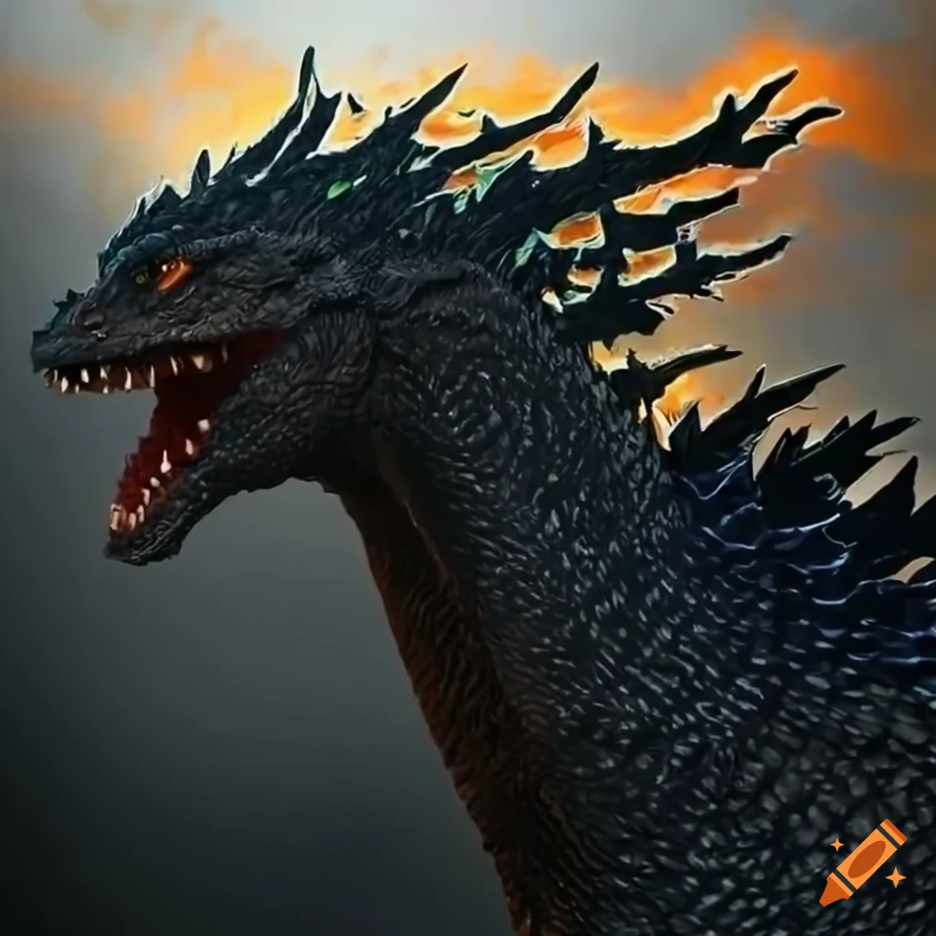 Hyper-realistic chinese dragon variation of godzilla on Craiyon
