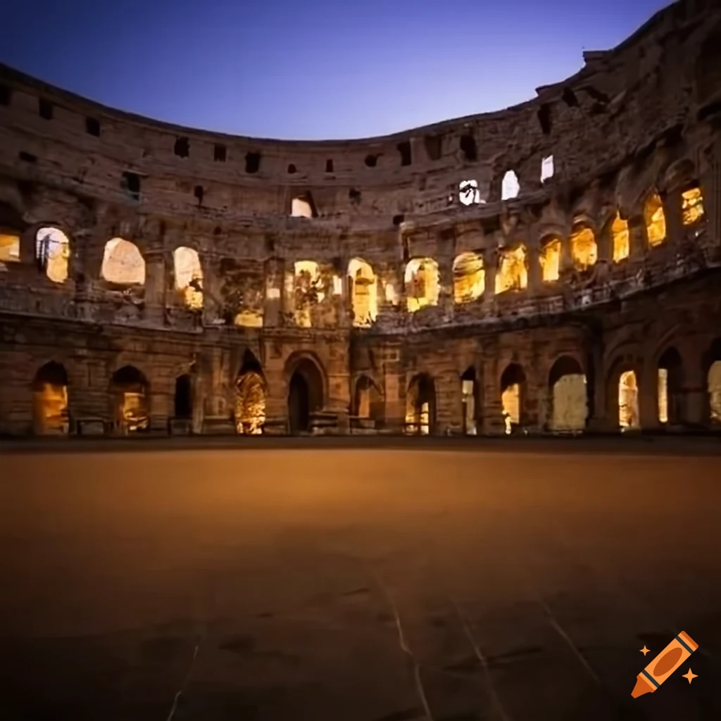 Roman gladiator's arena on Craiyon
