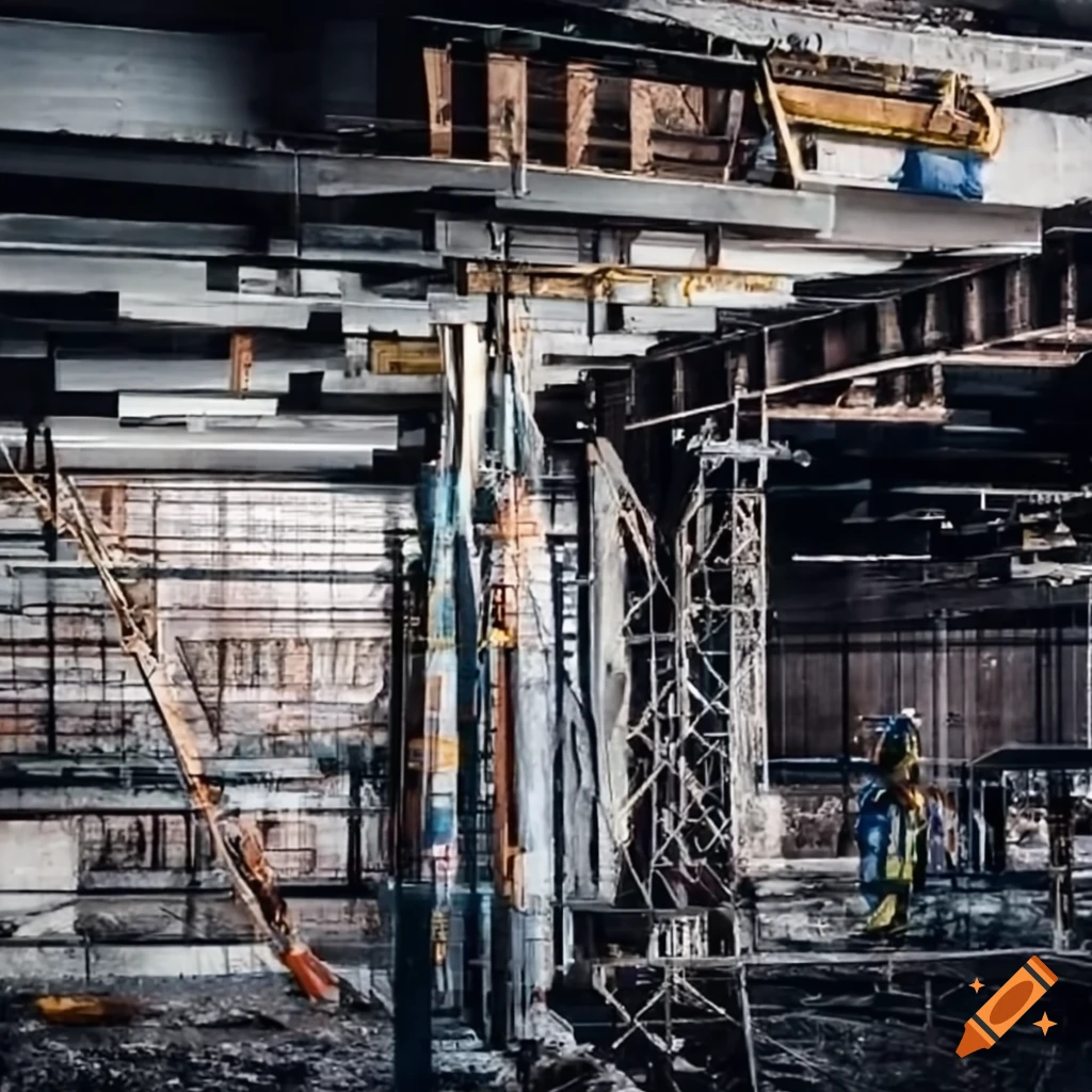 High-resolution mep infrastructure construction in new york city on Craiyon