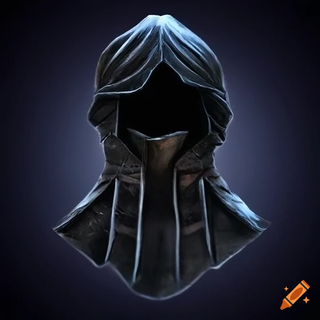 Magical fantasy empty cowl in detailed medieval style on Craiyon