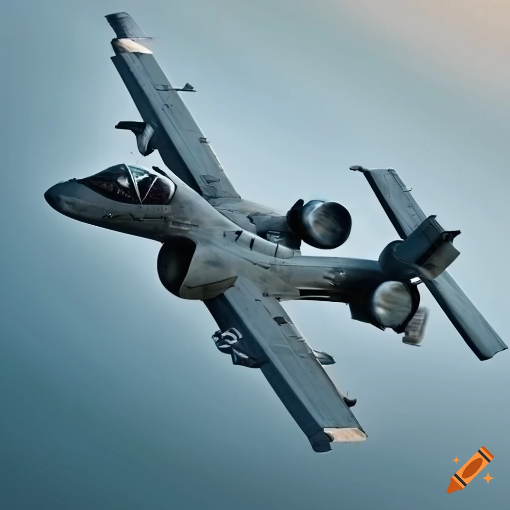 A-10 warthog aircraft on Craiyon
