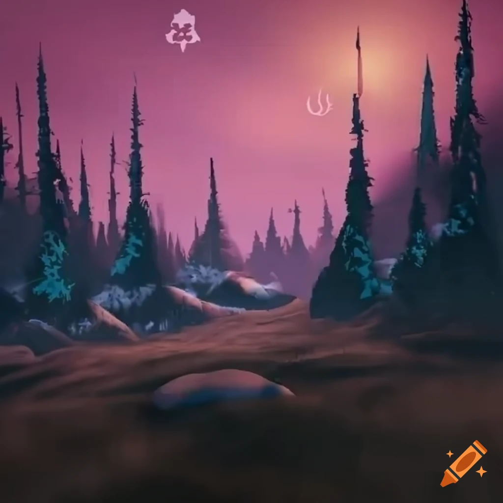 PlayStation 2 tundra themed landscape on Craiyon