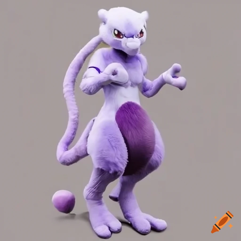 Nurses in full body mewtwo mascot costumes at hospital on Craiyon