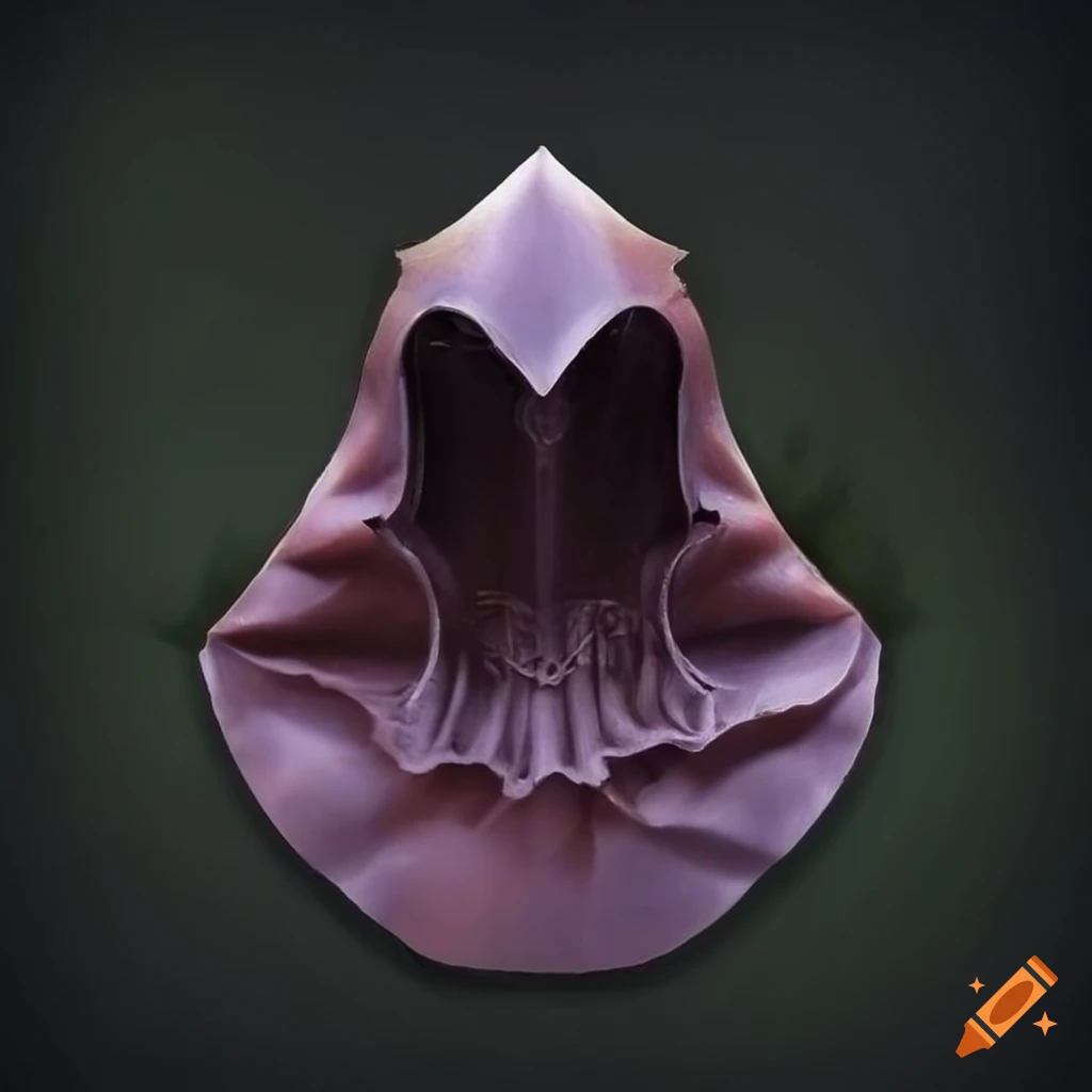 Light magical fantasy empty cowl in detailed medieval style on Craiyon