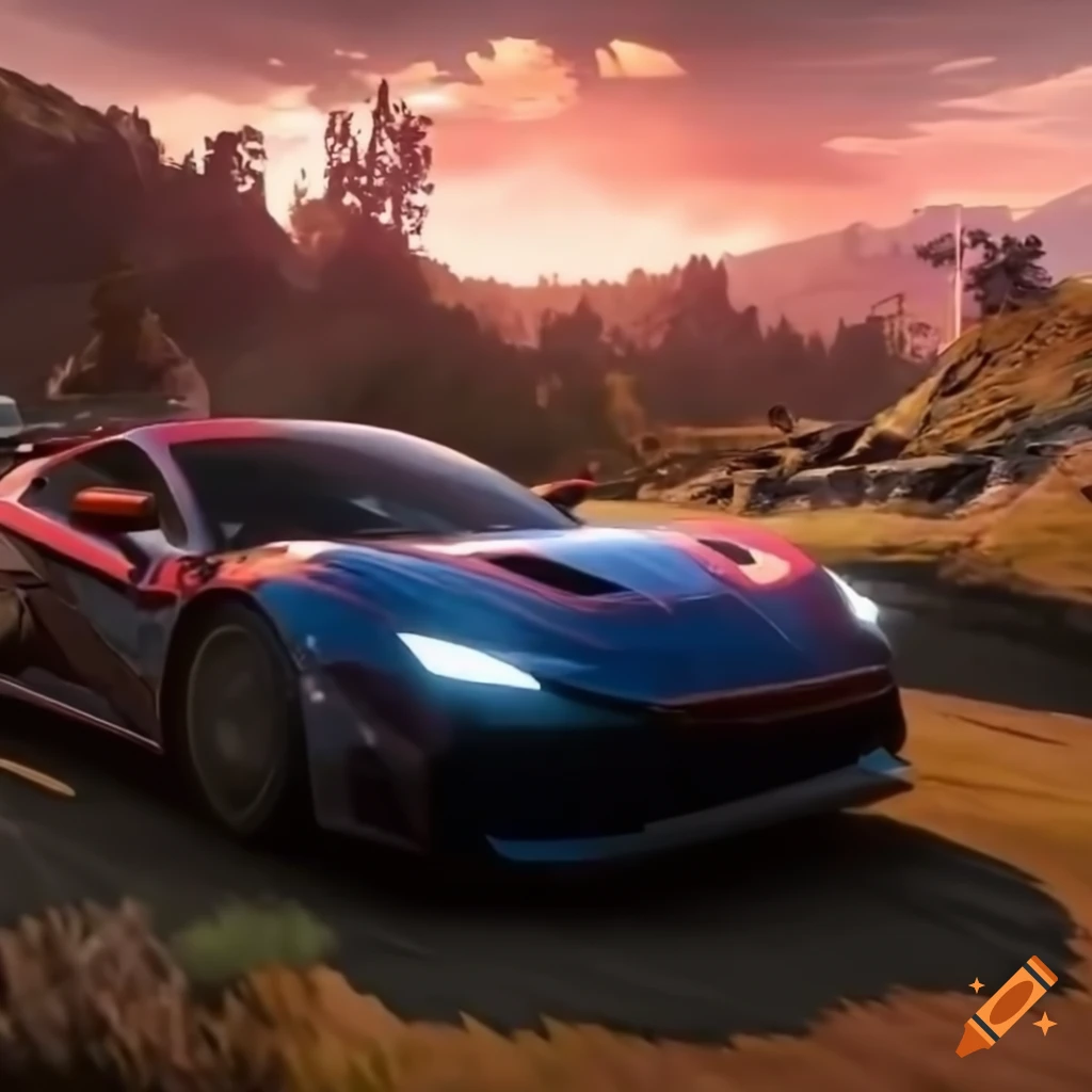 Forza horizon 5 youtube thumbnail on Craiyon