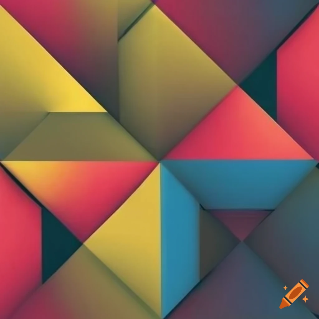 Abstract geometric patterns inspired by the bauhaus design movement on ...