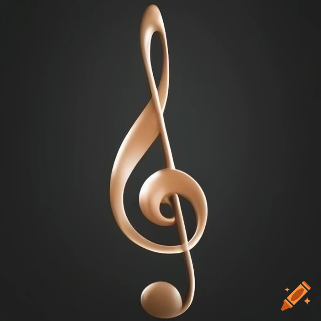 Treble clef musical symbol on Craiyon