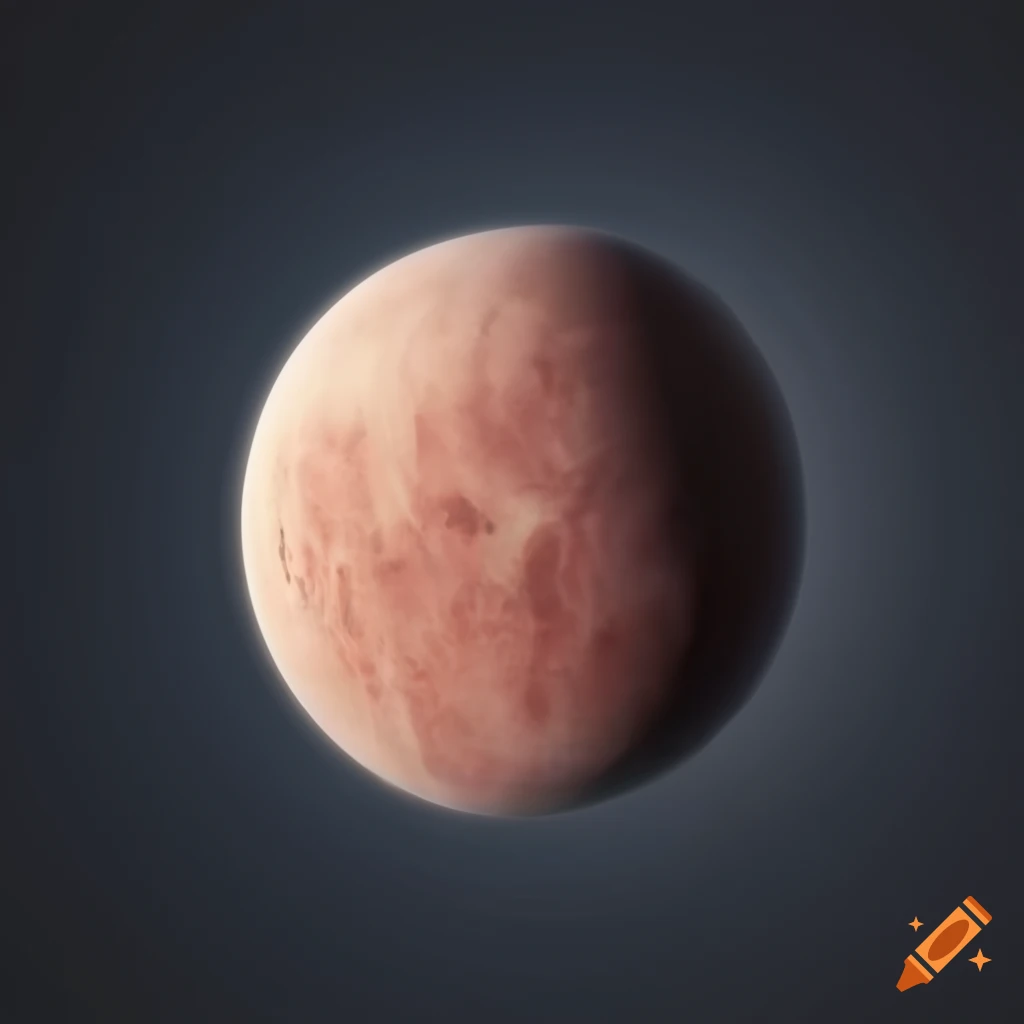 Planetary structure resembling flesh and bones on Craiyon