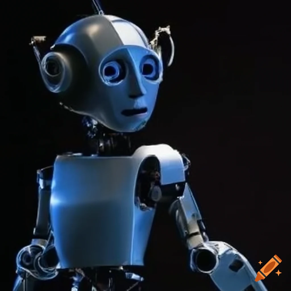 Robot screeching in distress on Craiyon