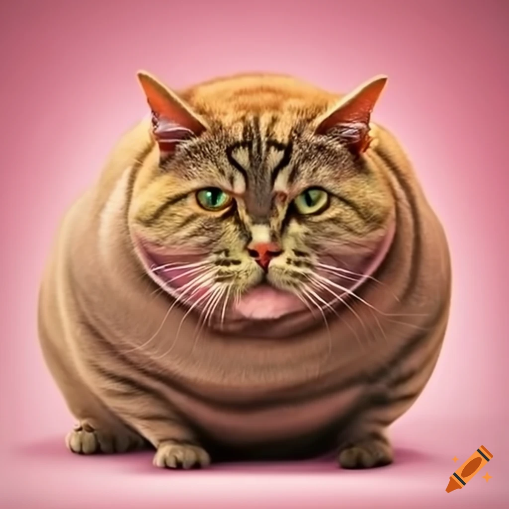 Fat cat on Craiyon