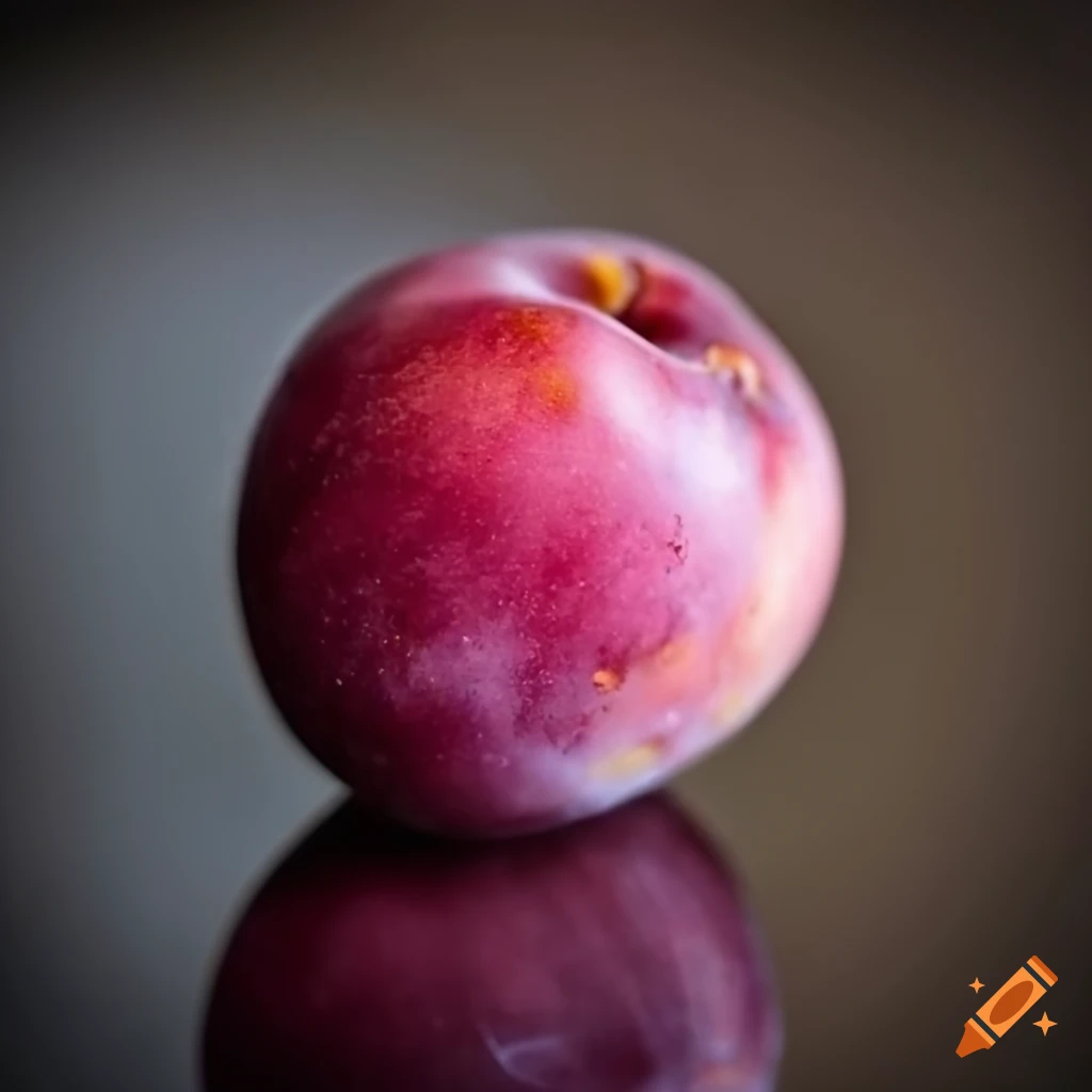 Pink plum with a single violet spot on Craiyon