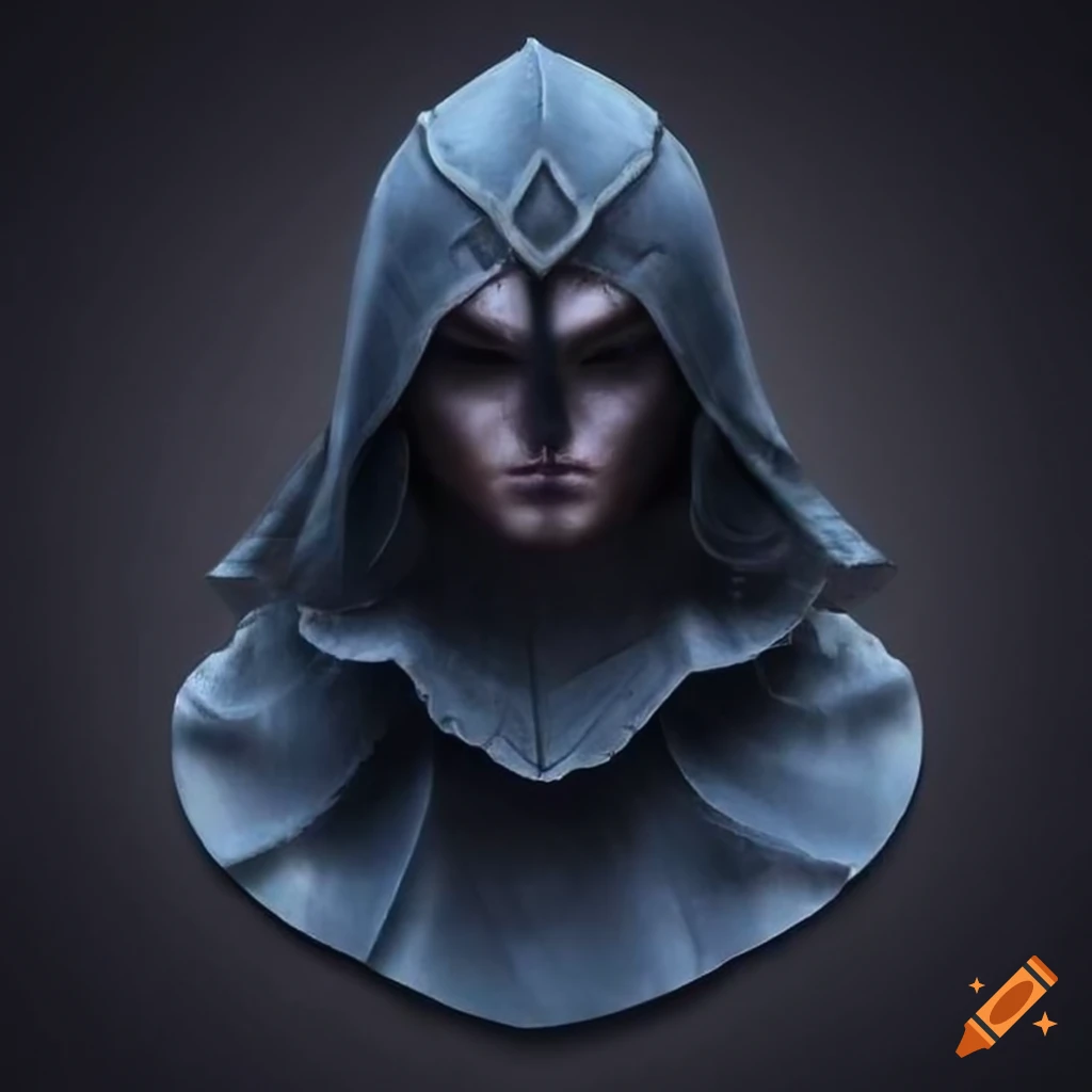 Light magical fantasy empty cowl in detailed medieval style on Craiyon