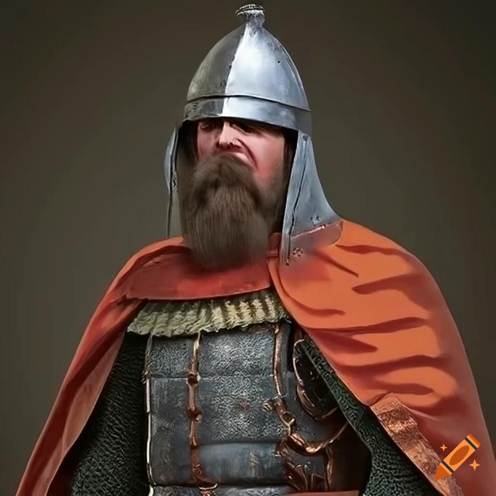 Russian medieval warrior on Craiyon