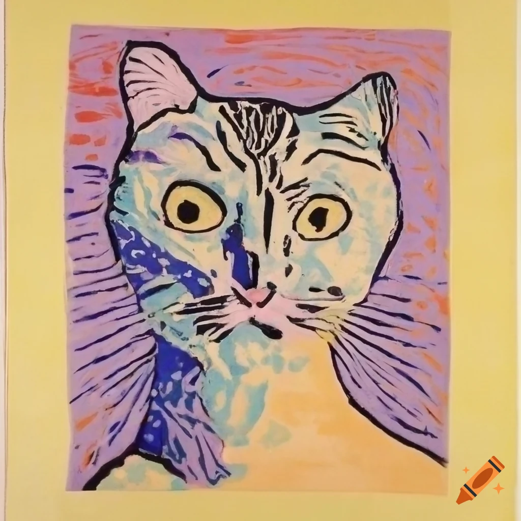 Cat in pastel colors inspired by pierre bonnard on Craiyon