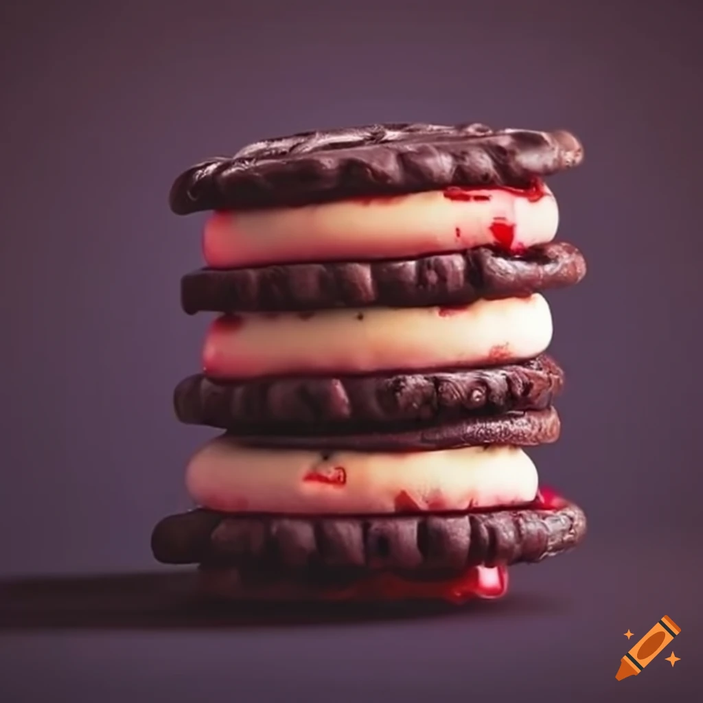 Wild cherry oreo cookies on Craiyon