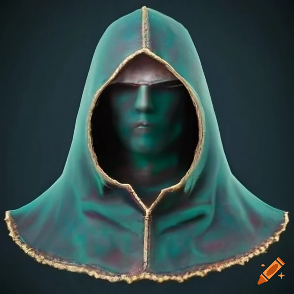 Detailed medieval style empty cowl in a magical fantasy setting on Craiyon