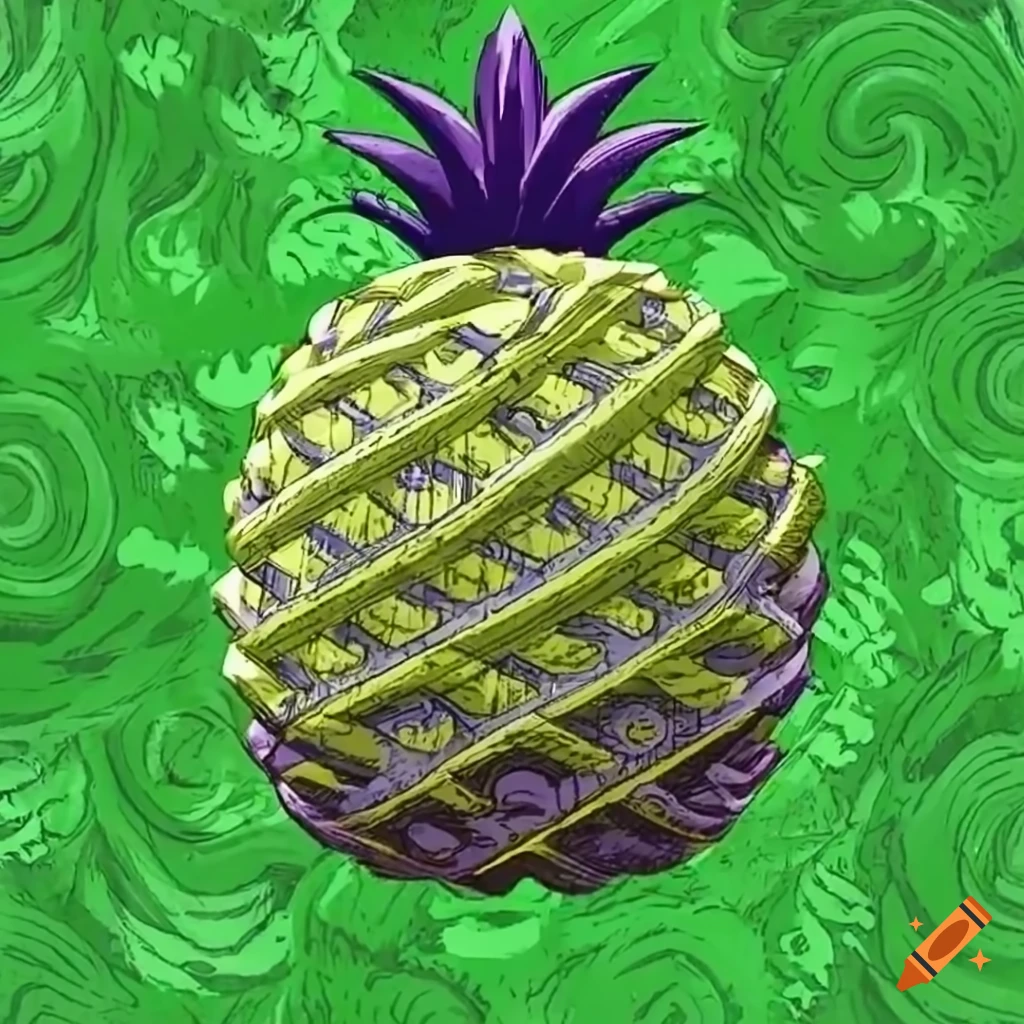 Devil Fruit inspired by beehive and pineapple with swirling pattern on ...