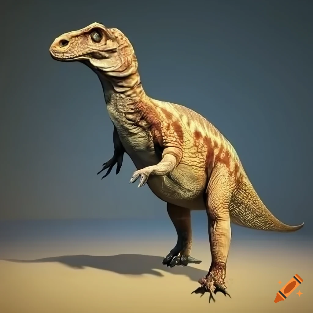 Unique pachycephalosaurus dinosaur with lizard-like colors and elephant ...