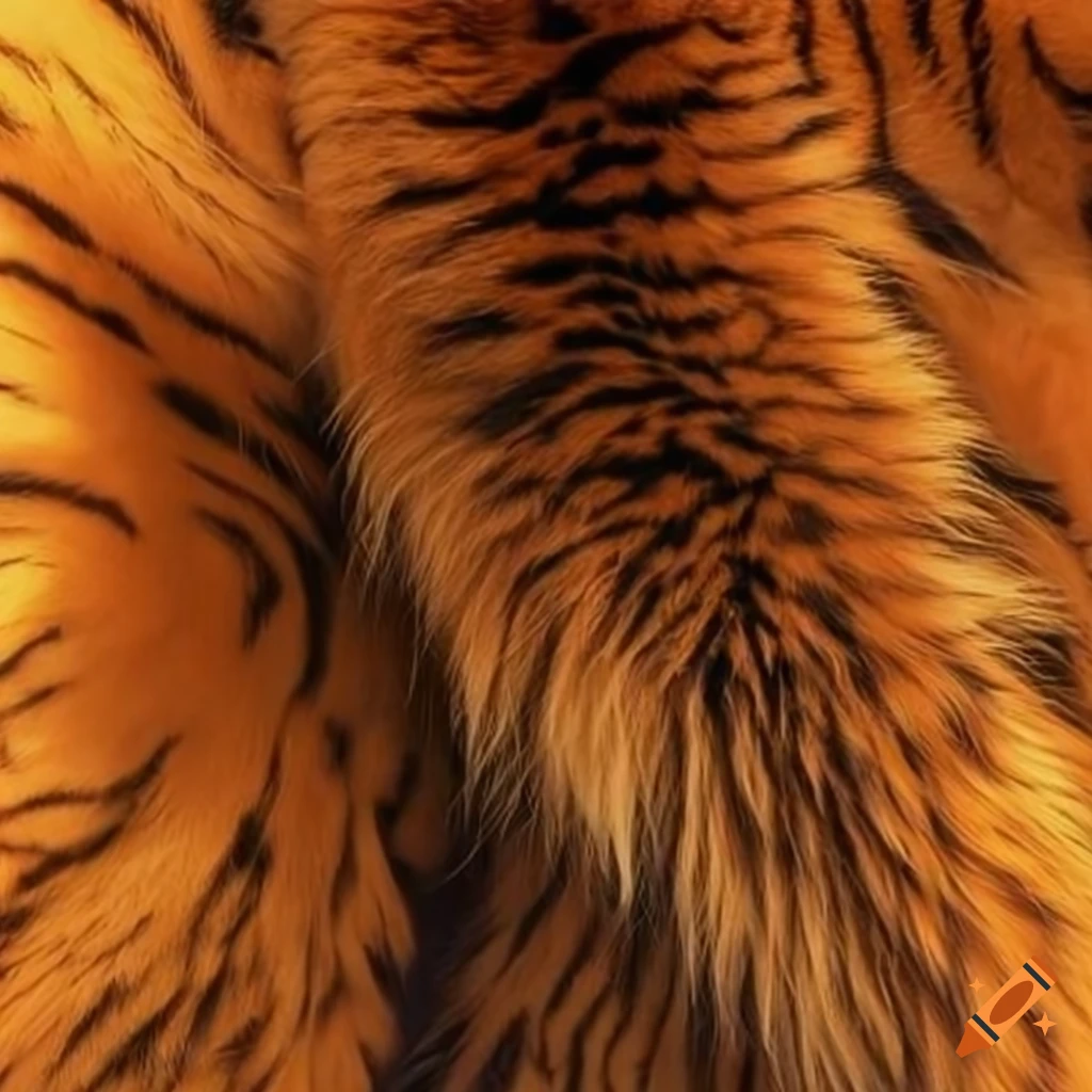 Tiger fur texture on Craiyon