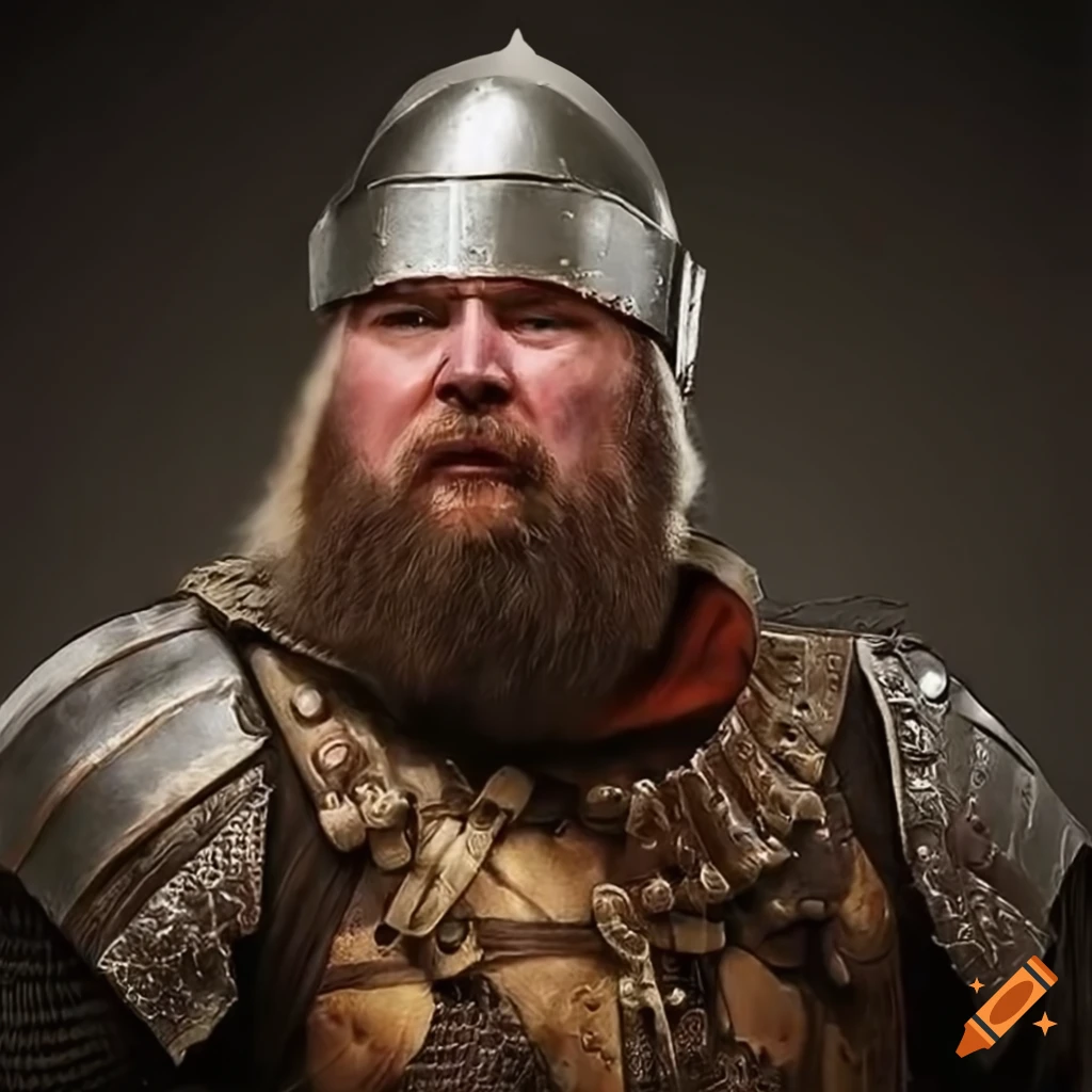 Man in russian bogatyr costume without armor on Craiyon