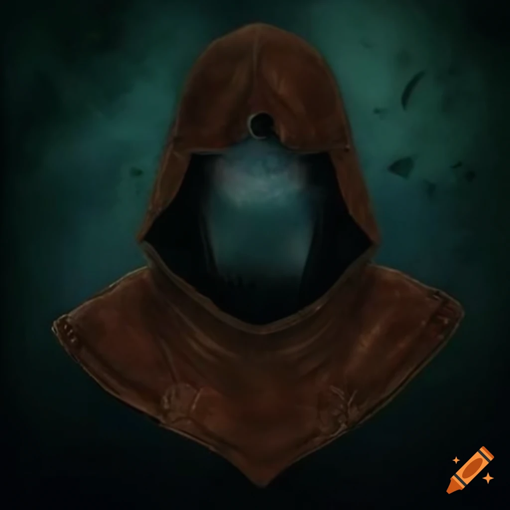 Light magical fantasy cowl in detailed medieval style on Craiyon