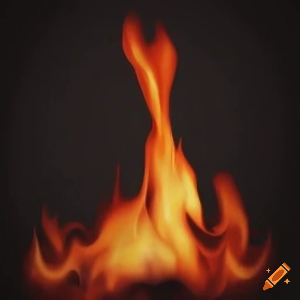 Blazing hyper-realistic flames on Craiyon
