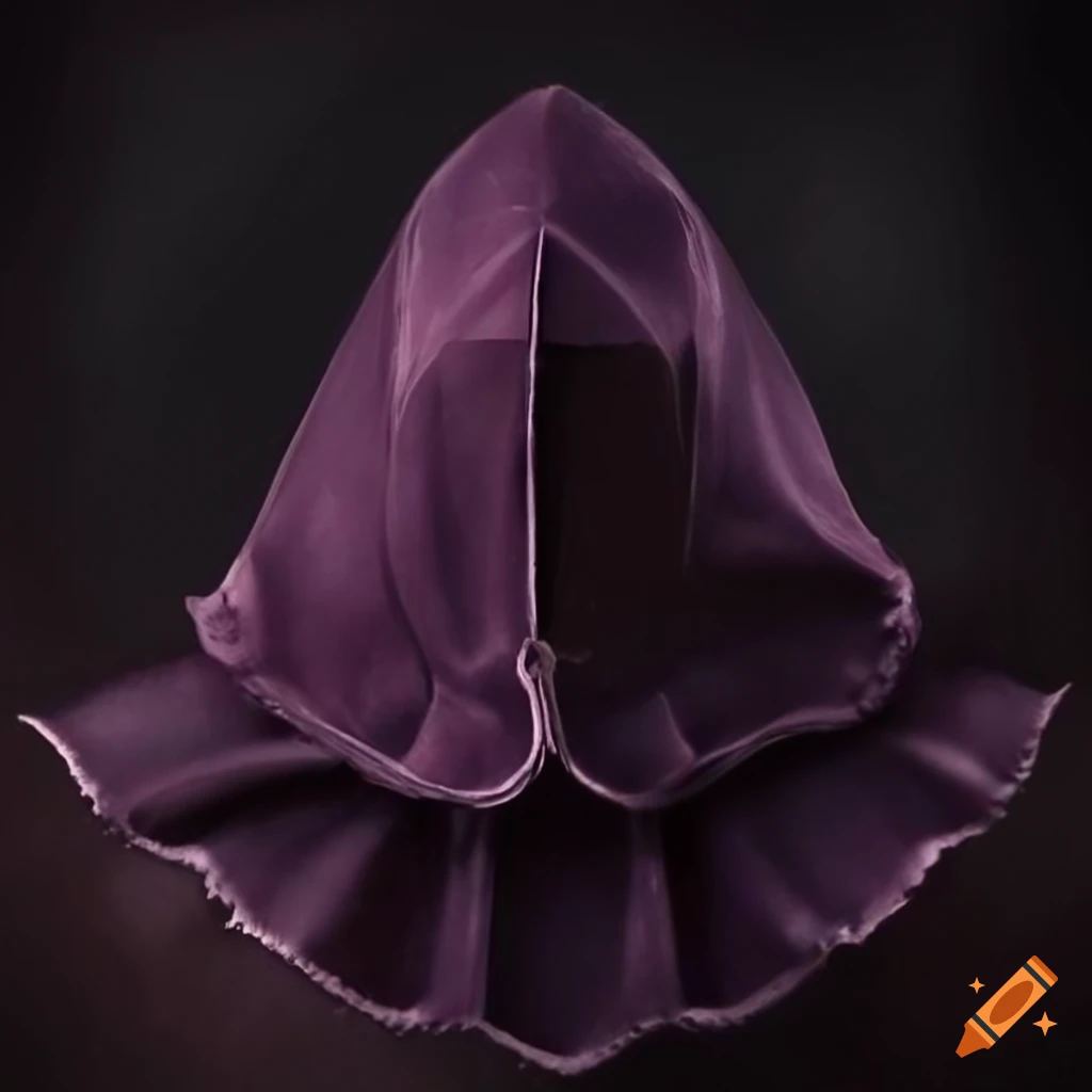 Light magical fantasy empty cowl with medieval design on Craiyon