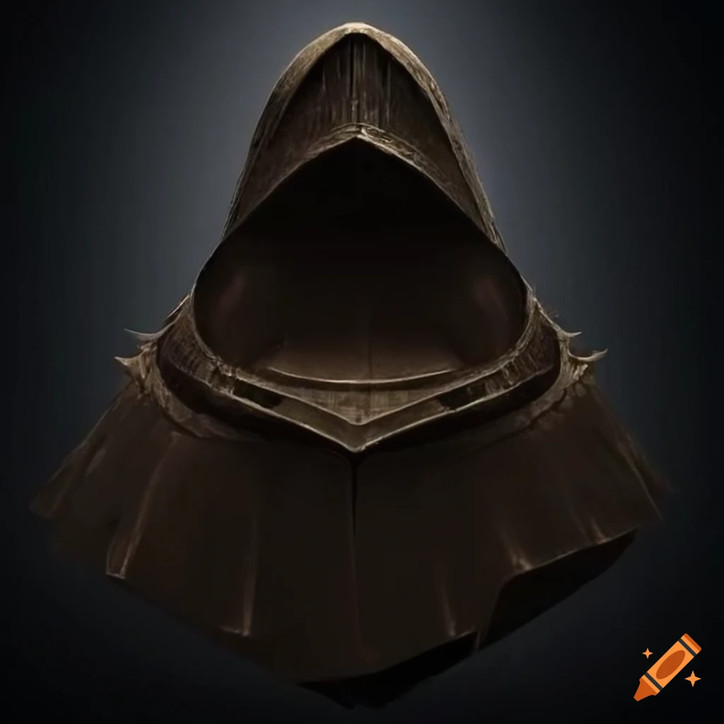 Light magical fantasy empty cowl in detailed medieval style on Craiyon