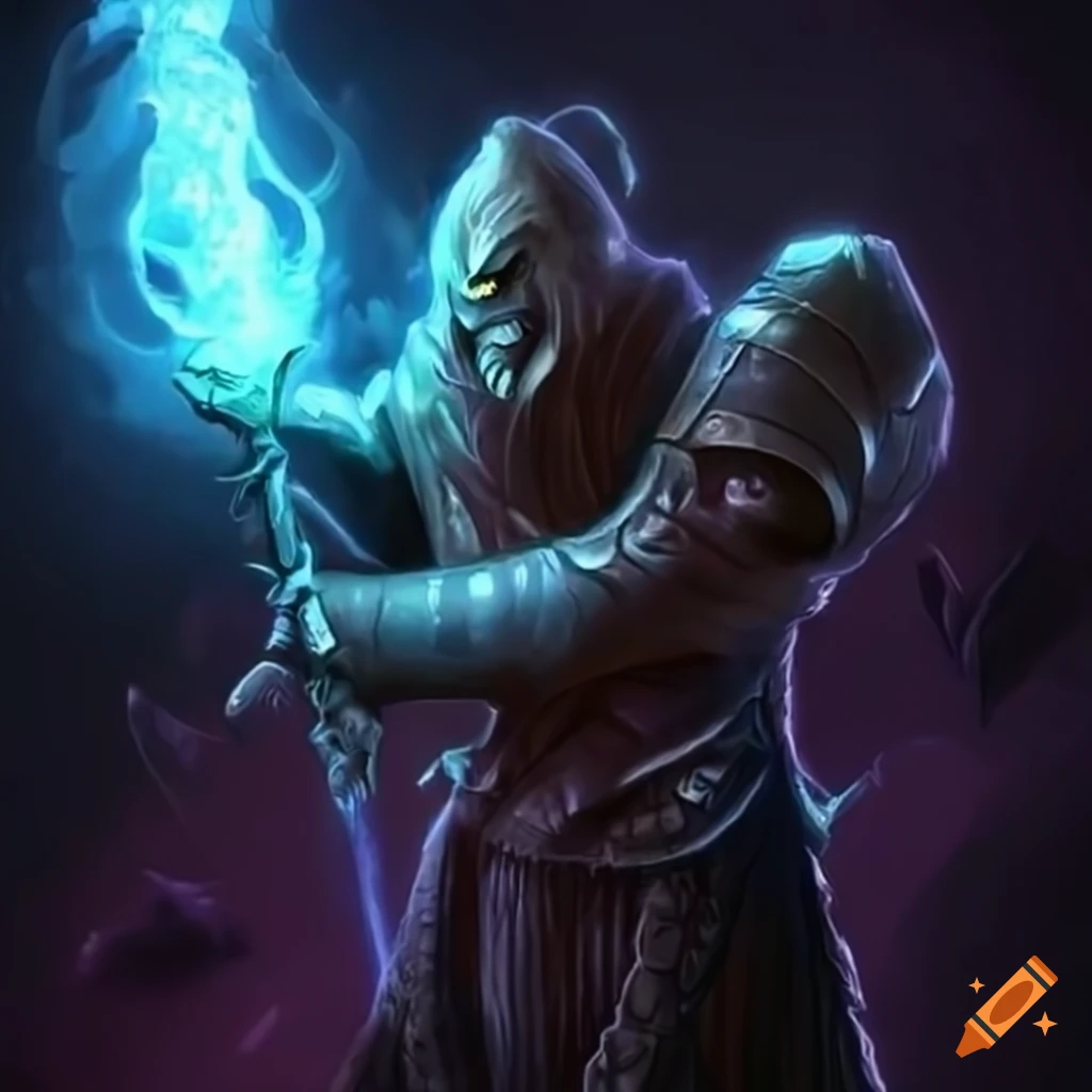 Armored evil wizard on Craiyon