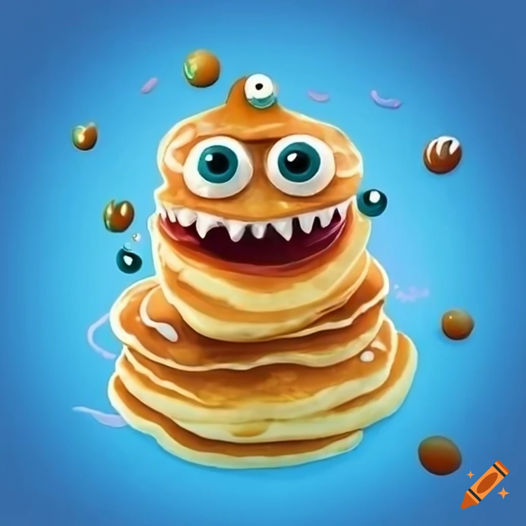 Pancake monster on Craiyon