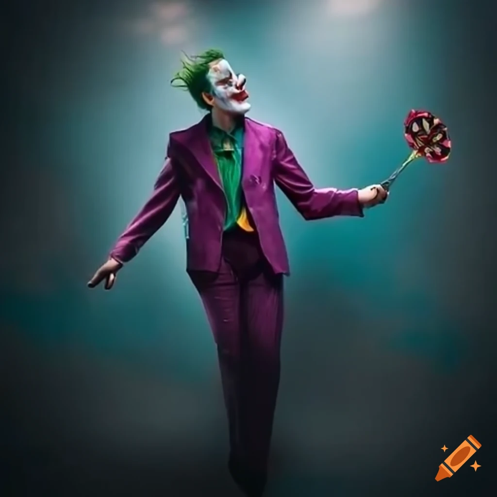 The joker playing darts on Craiyon