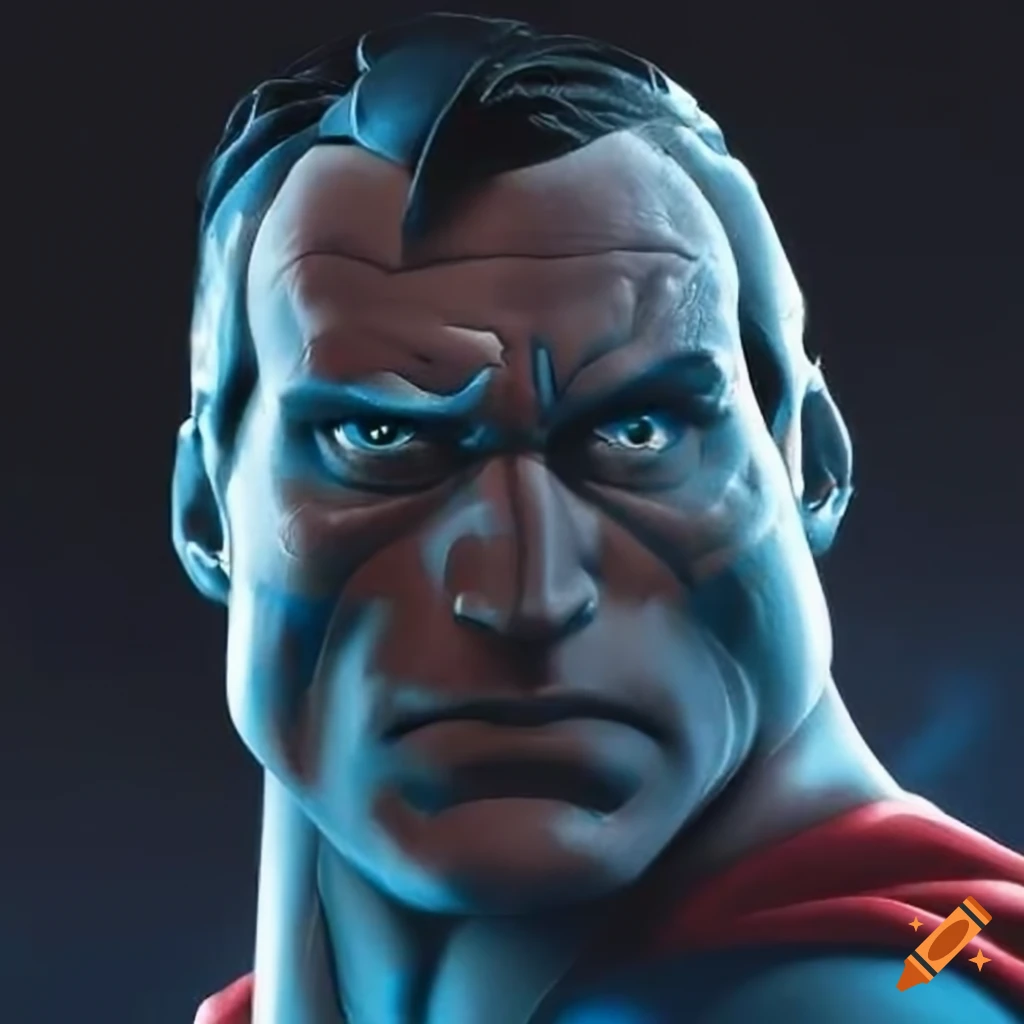 Superman face on Craiyon