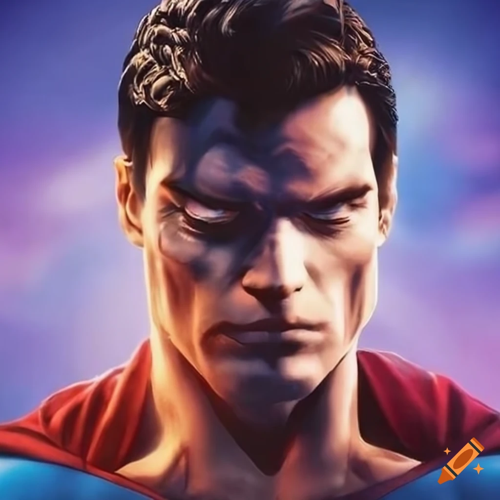 Superman face on Craiyon