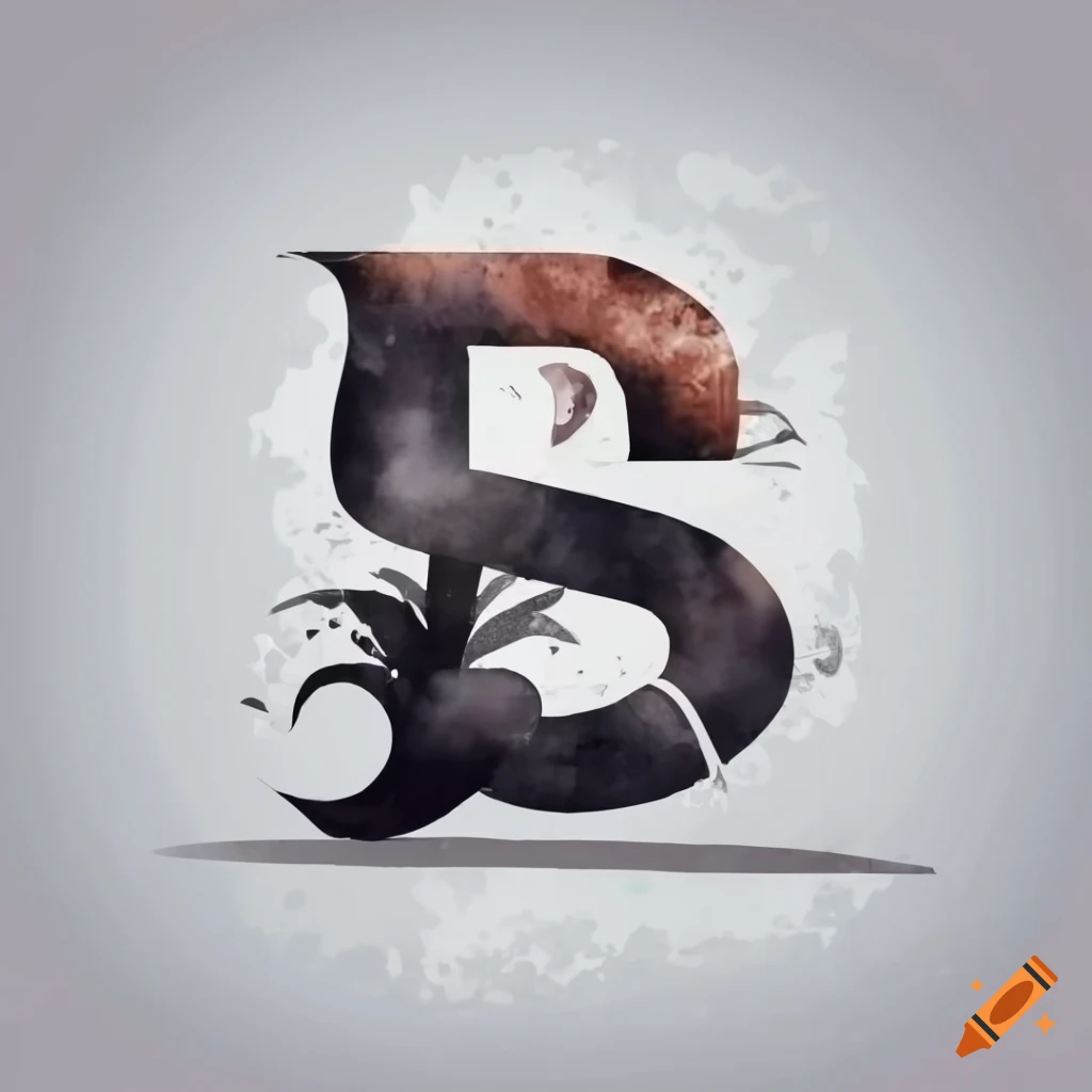 Monochrome s letter design for branding purposes on Craiyon
