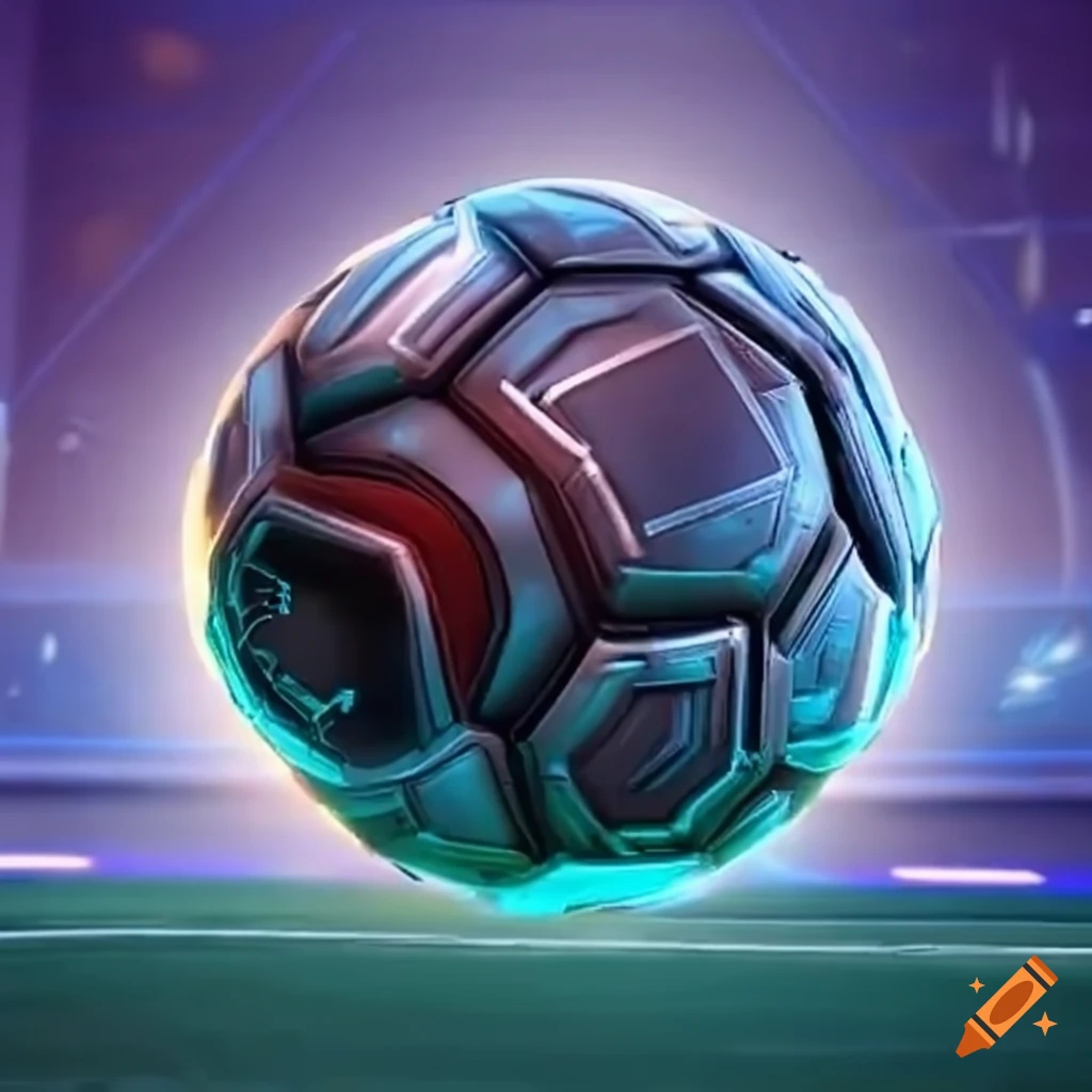 Explosive rocket league ball on Craiyon