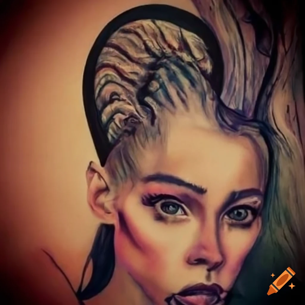 Artistic abstract work on Craiyon