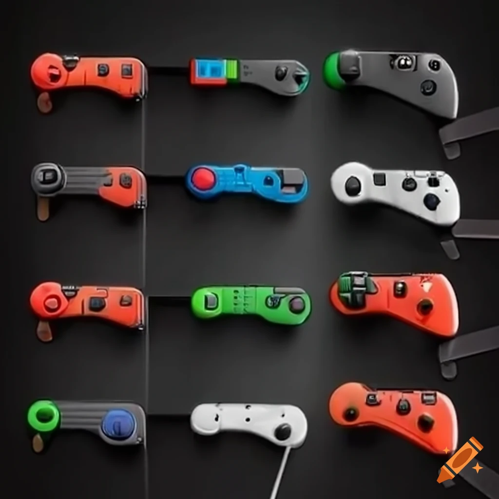 Creative fusion of classic guitar and video game controller on Craiyon