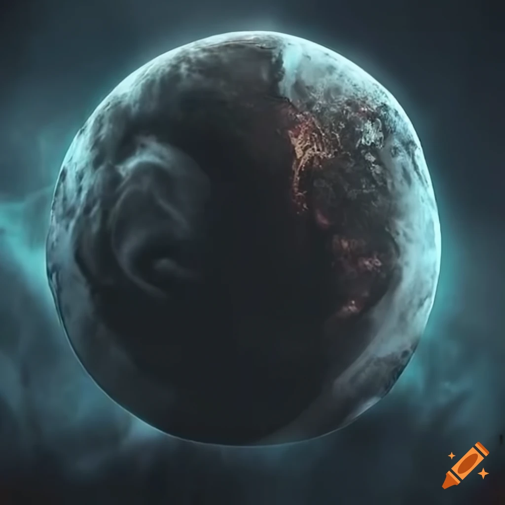 Dark and dead earth on Craiyon