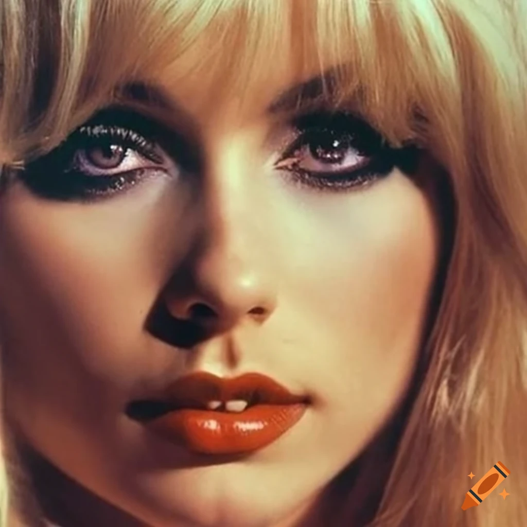 1970s debbie harry with captivating eyes and expression on Craiyon