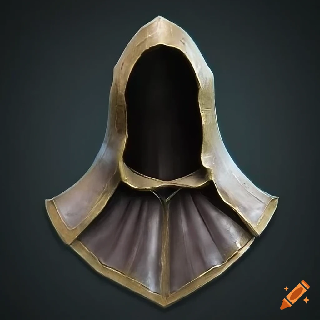 Legendary fantasy empty cowl in detailed medieval style on Craiyon