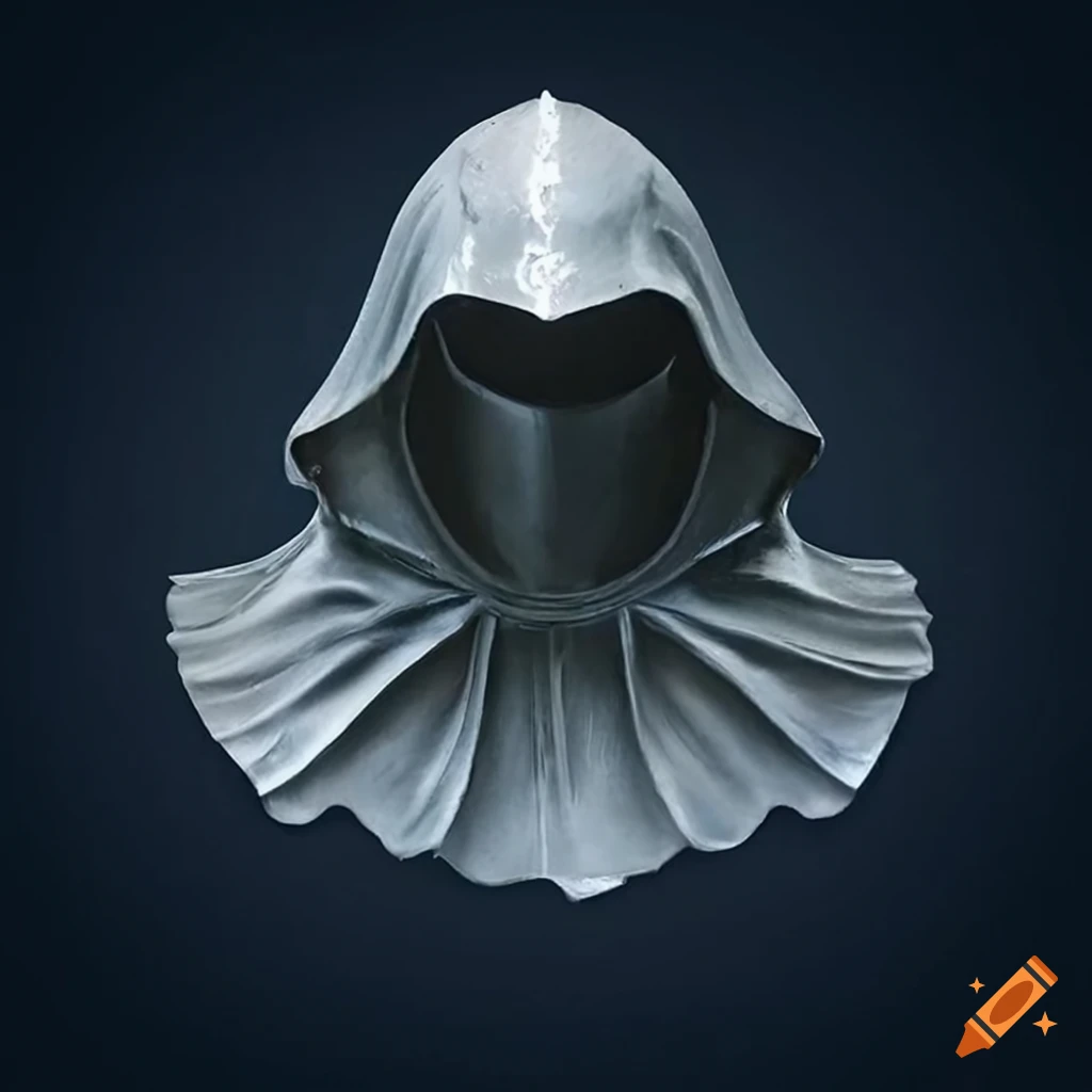 Detailed medieval style magical fantasy empty cowl front view on Craiyon