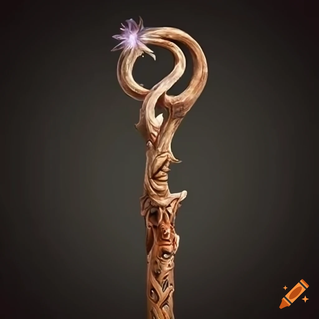 Druid staff on Craiyon